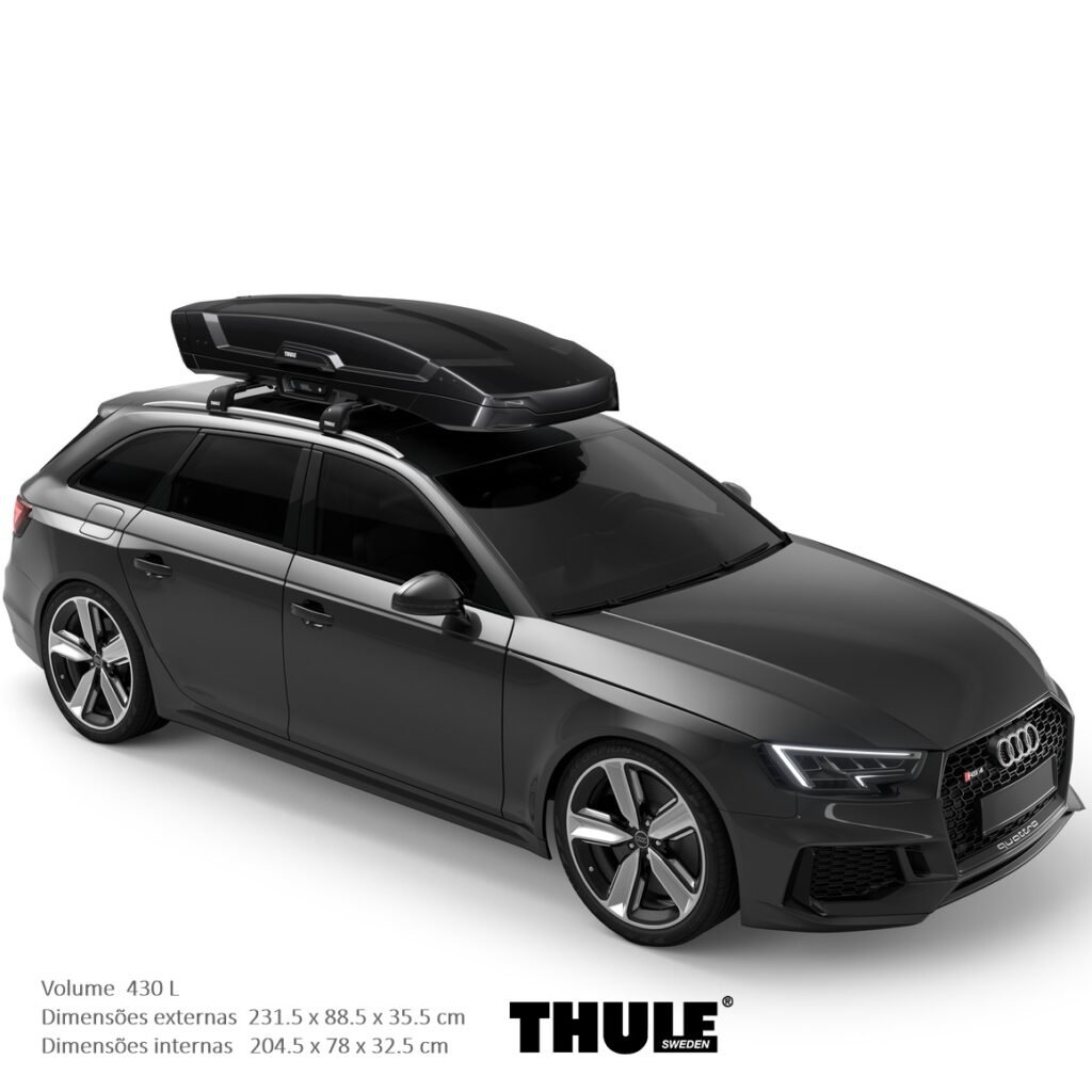 Bagageiro Maleiro de Teto Thule Vector L 430 Litros - FHB Store - Thule ...